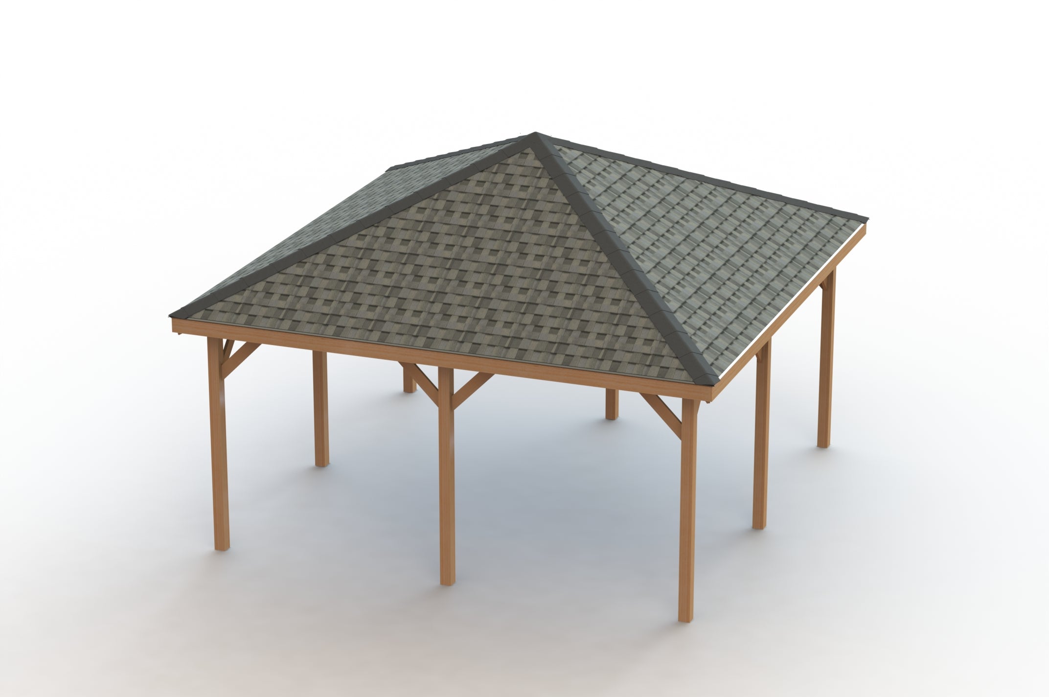 Hip Roof Pavilion Plans Rectangle